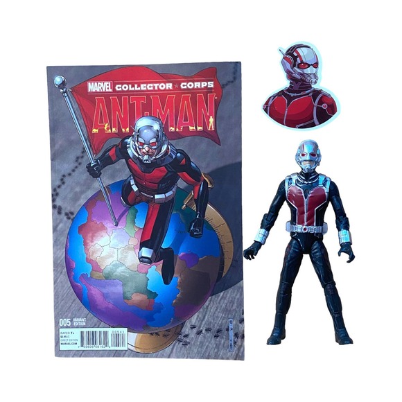 Marvel | Toys | Marvel Antman Action Figure Comic Book Sticker Toy Play ...